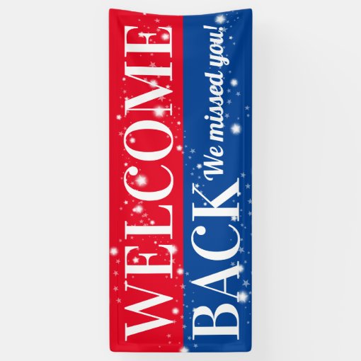 Welcome Back customer or employee re-opening Banner | Zazzle
