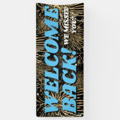 Welcome Back customer or employee re-opening Banner | Zazzle