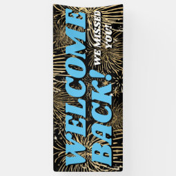 Welcome Back customer or employee re-opening Banner | Zazzle