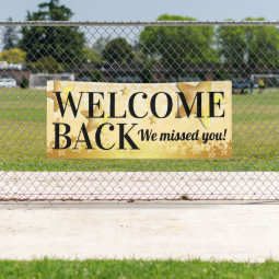 Welcome Back customer or employee re-opening Banner | Zazzle