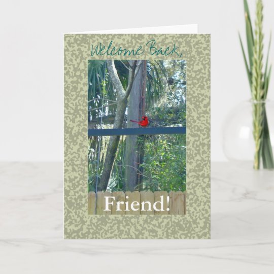 Welcome Back, Friend! Card | Zazzle.com