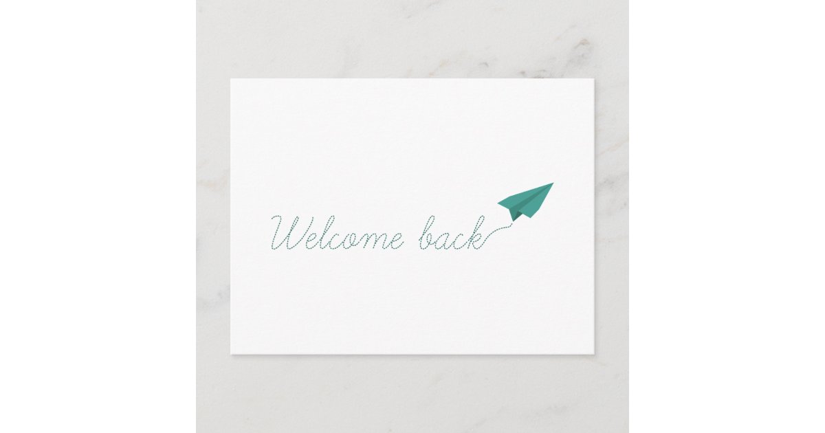 Welcome Back Postcard | Zazzle