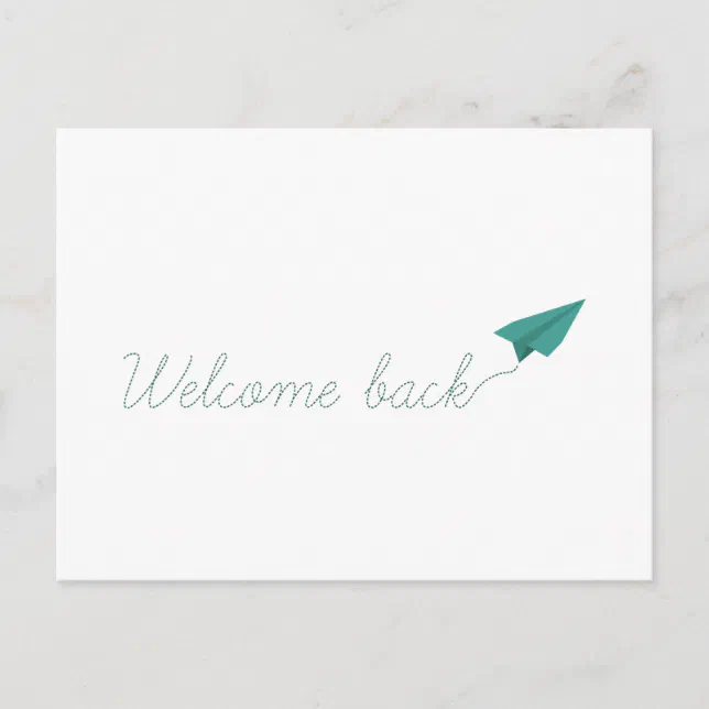 Welcome Back Postcard | Zazzle