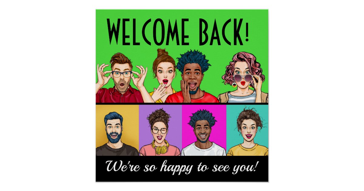 WELCOME BACK POSTER | Zazzle