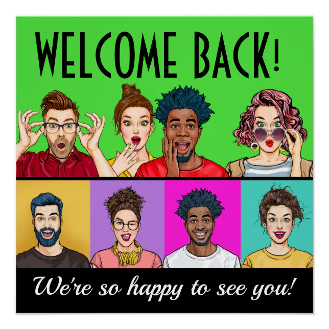 WELCOME BACK POSTER | Zazzle