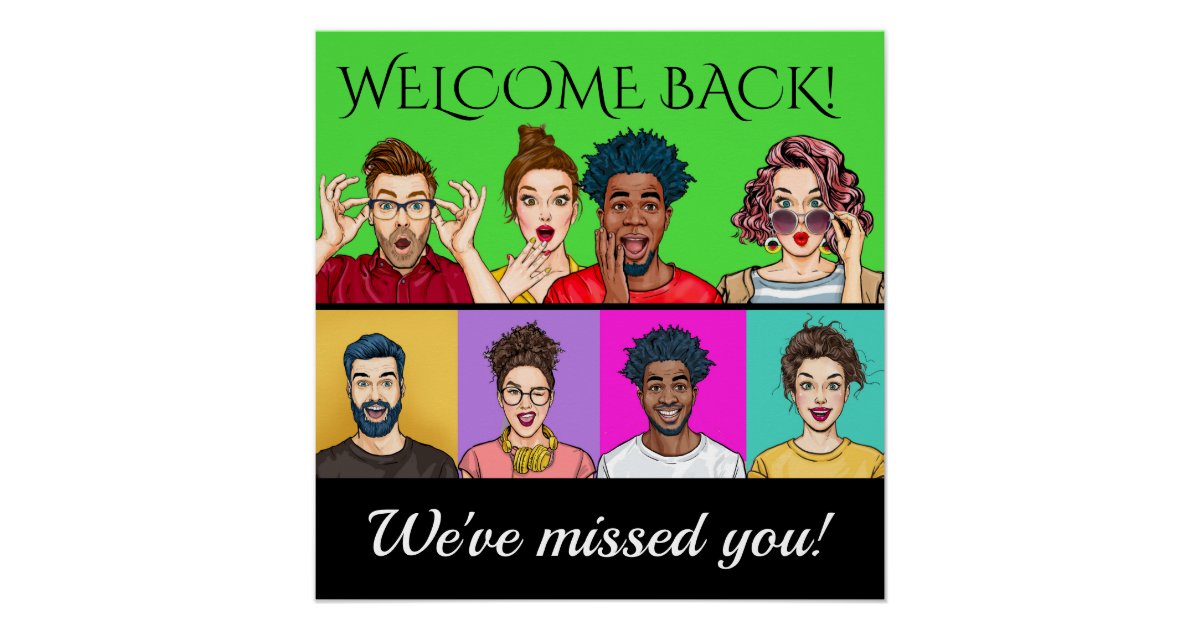 WELCOME BACK POSTER | Zazzle