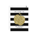 Welcome Back to School Apple Personalized Postcard | Zazzle