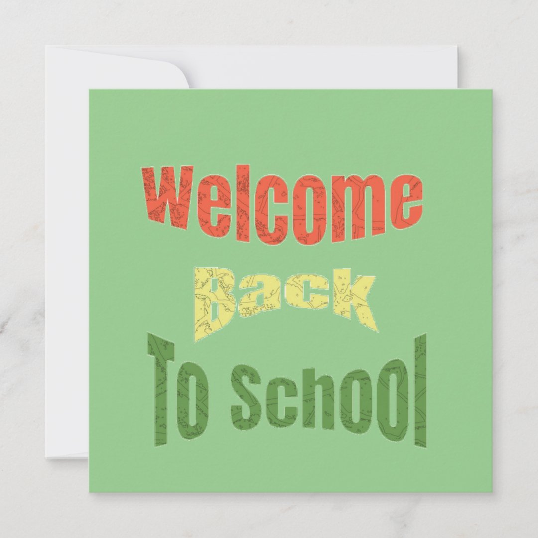 Welcome-Back-To-School Card | Zazzle