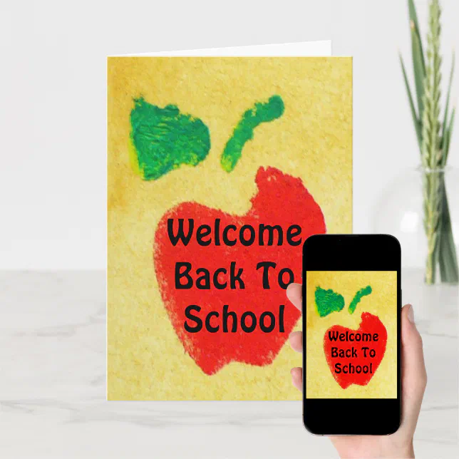 Welcome Back To School Greeting Card | Zazzle