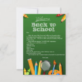 Welcome Back To School Notecard | Zazzle