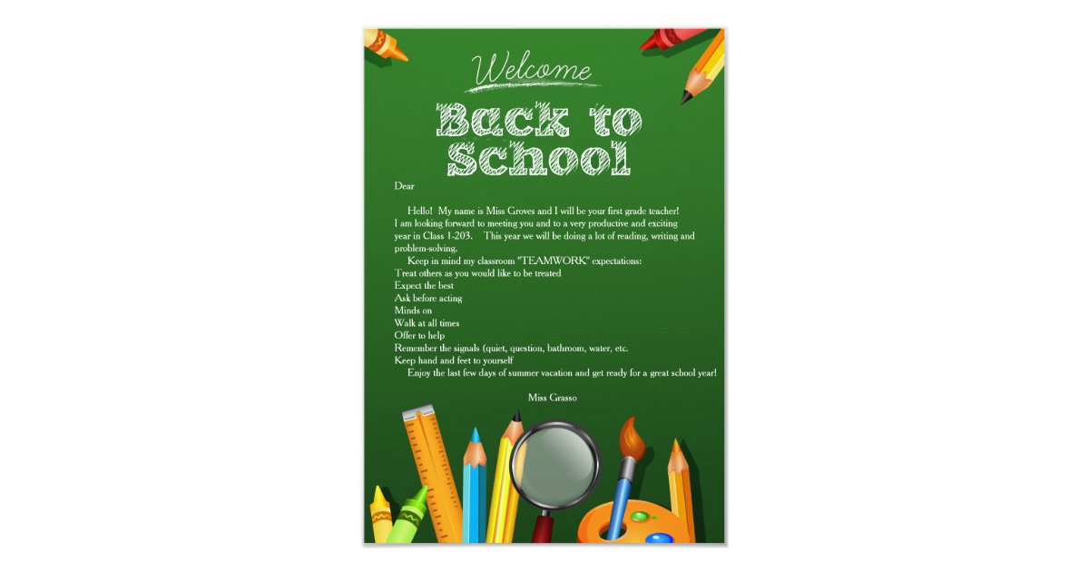 Welcome Back To School Notecard | Zazzle.com