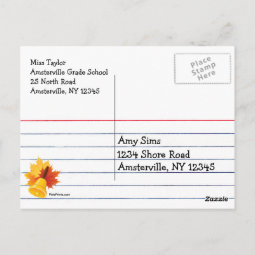 Welcome Back to School Pencil Postcard | Zazzle