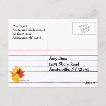 Welcome Back to School Pencil Postcard | Zazzle
