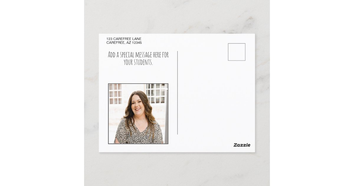 Welcome Back To School Photo Postcard | Zazzle