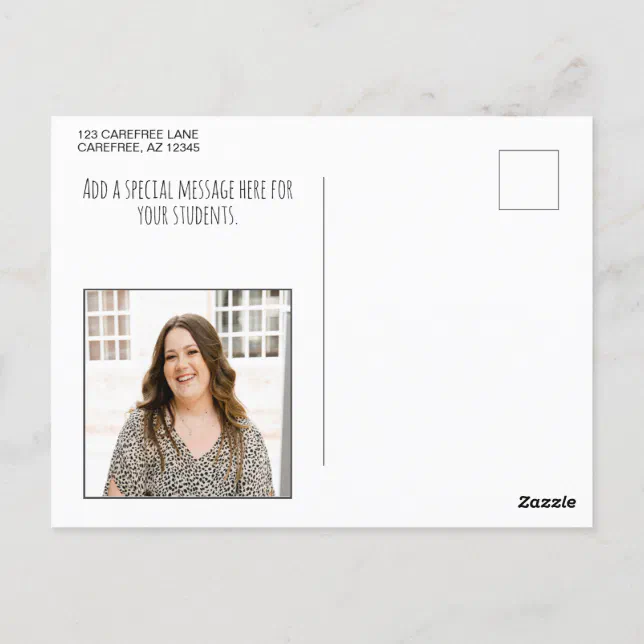 Welcome Back To School Photo Postcard | Zazzle