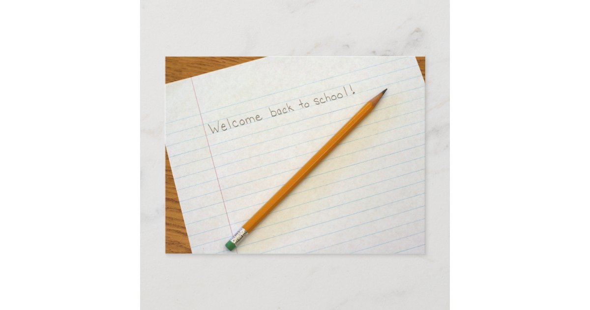 Welcome back to school! postcard | Zazzle