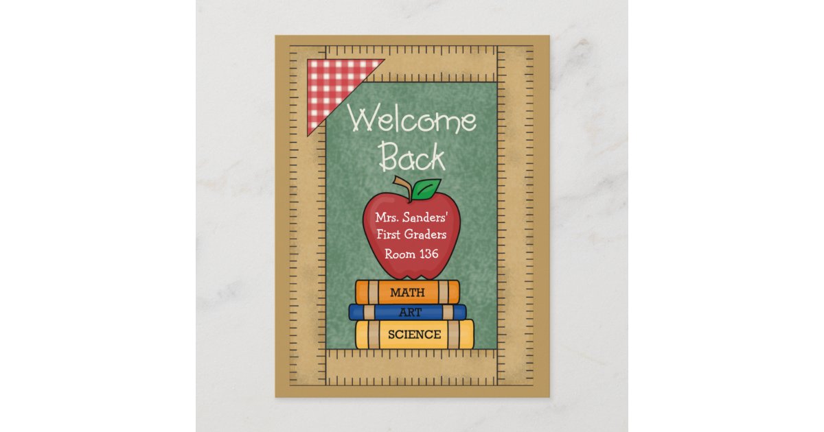 Welcome Back to School Postcard | Zazzle