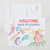 Welcome Back to School Postcard | Zazzle