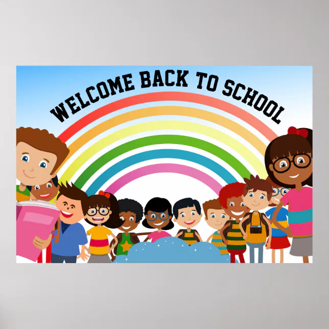 Welcome back to school poster | Zazzle