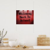 Welcome Back To School! Poster Print Sign | Zazzle