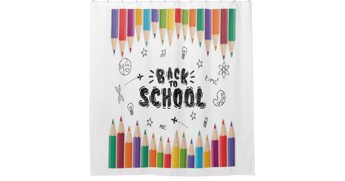 Welcome Back To School Shirt, First Day Of School Shower Curtain | Zazzle
