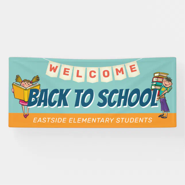 Welcome Back To School Students Banner | Zazzle