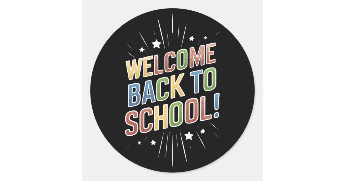 Welcome Back To School Teacher First Day of School Classic Round ...