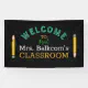 Welcome Back To School Yellow Pencils Banner | Zazzle