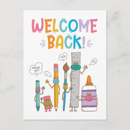 Welcome Back (vertical) - Postcard | Zazzle.com