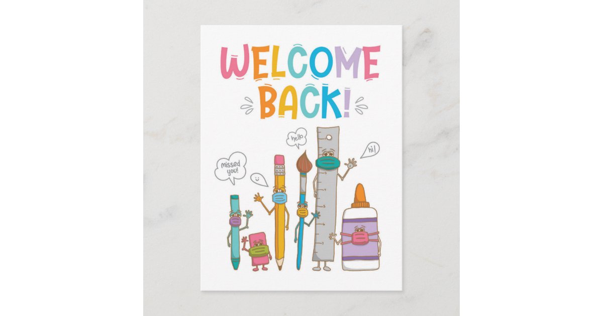 Welcome Back (vertical) - Postcard | Zazzle