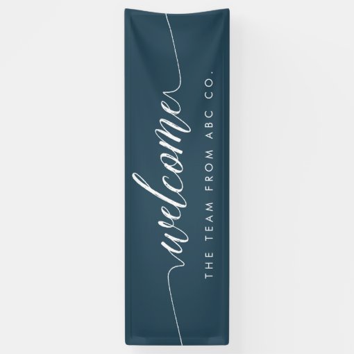Welcome Banner Poster Vinyl Custom Announcement | Zazzle