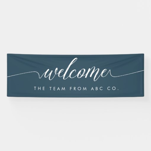 Welcome Banner Poster Vinyl Custom Announcement | Zazzle