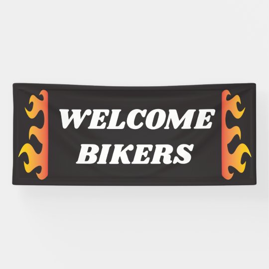 Welcome Bikers Motorcycle Event Banner | Zazzle.com