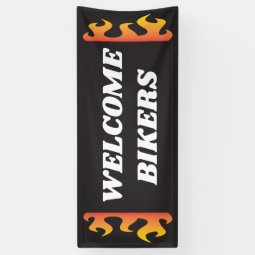 Welcome Bikers Motorcycle Event Banner | Zazzle