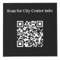 Welcome business logo QR code info table Cube | Zazzle