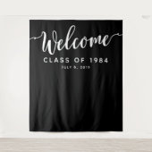 Welcome class reunion Photo Booth backdrop banner | Zazzle