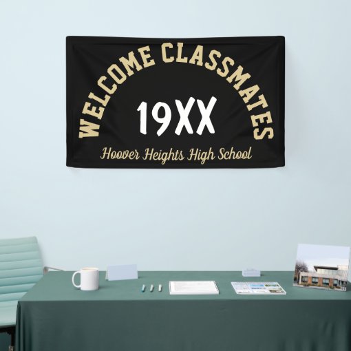 Welcome Classmates Class reunion banner | Zazzle