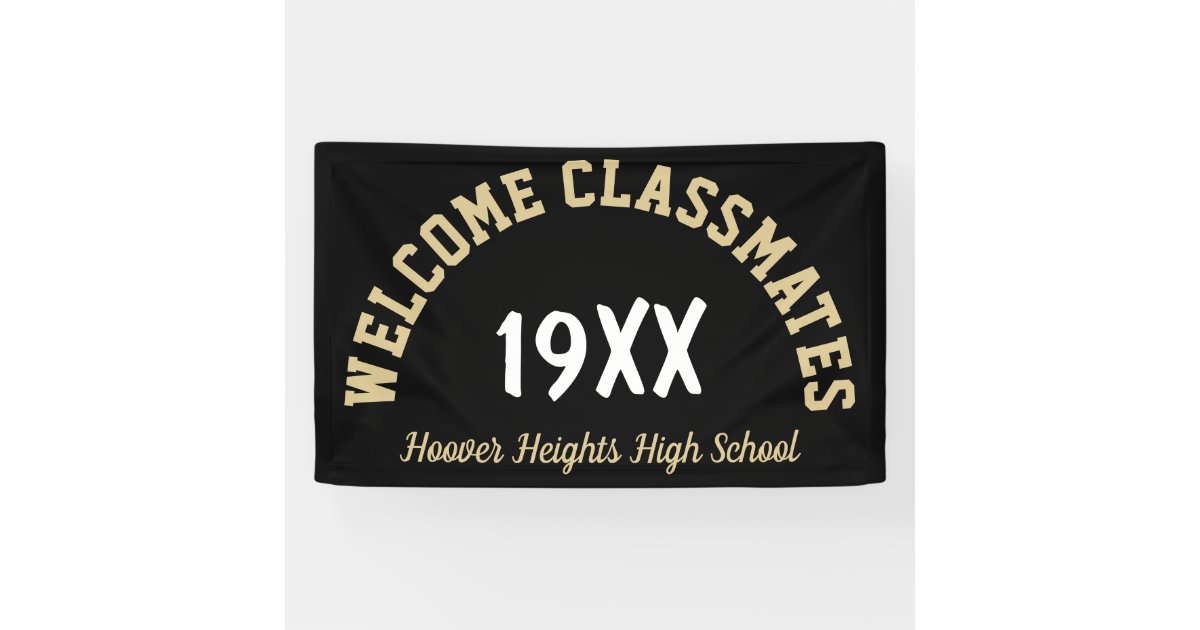 Welcome Classmates Class reunion banner | Zazzle