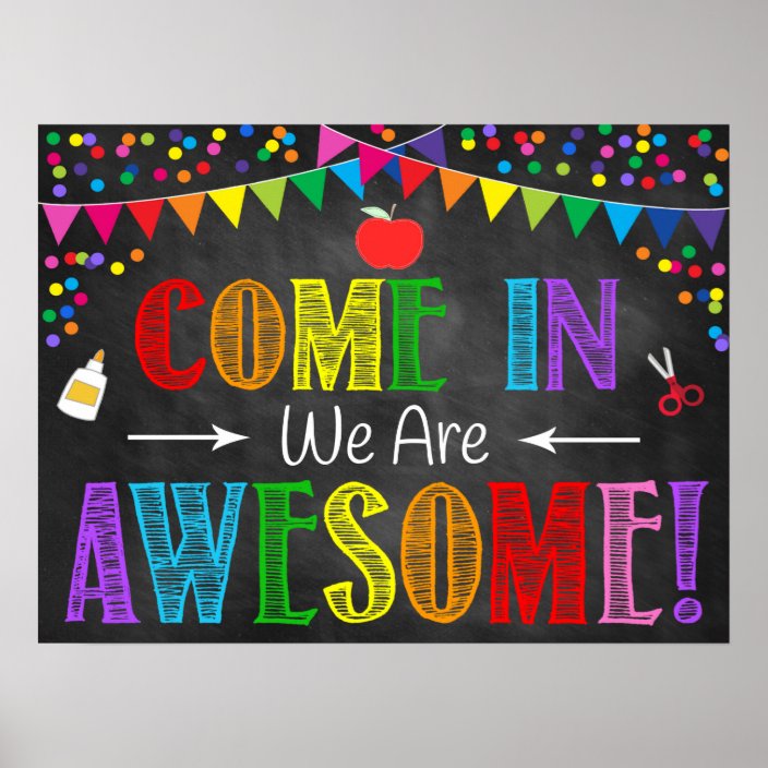 Welcome Classroom Poster | Zazzle.com