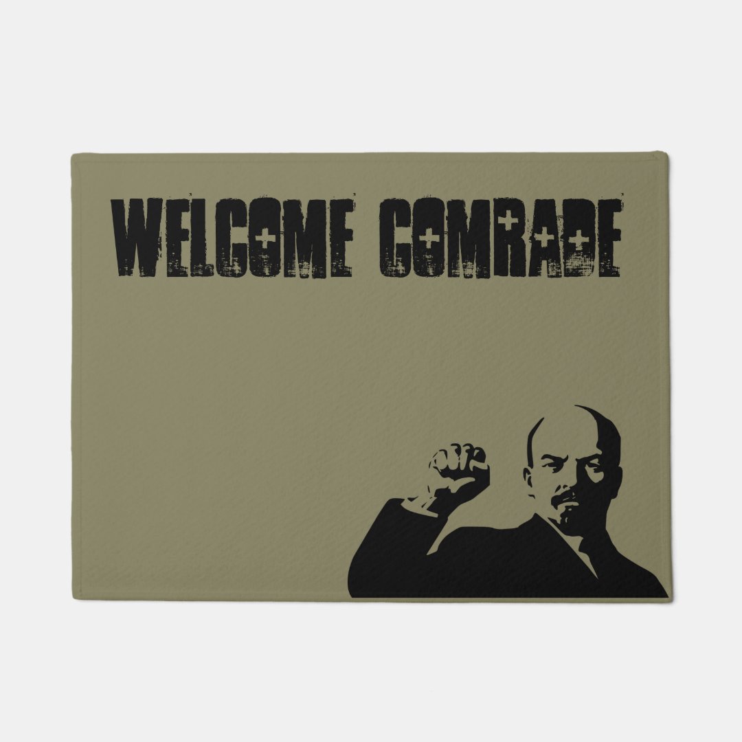 Welcome Comrade Lenin Doormat | Zazzle