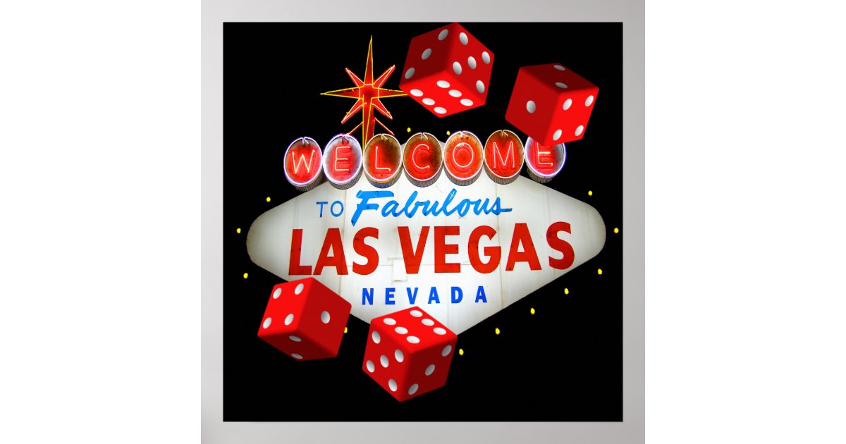 Welcome Dice Poster | Zazzle