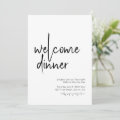 Welcome Dinner Rehearsal Dinner Invitation | Zazzle