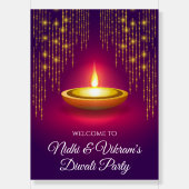 Welcome Diwali signs & Indian Diwali Party signs | Zazzle