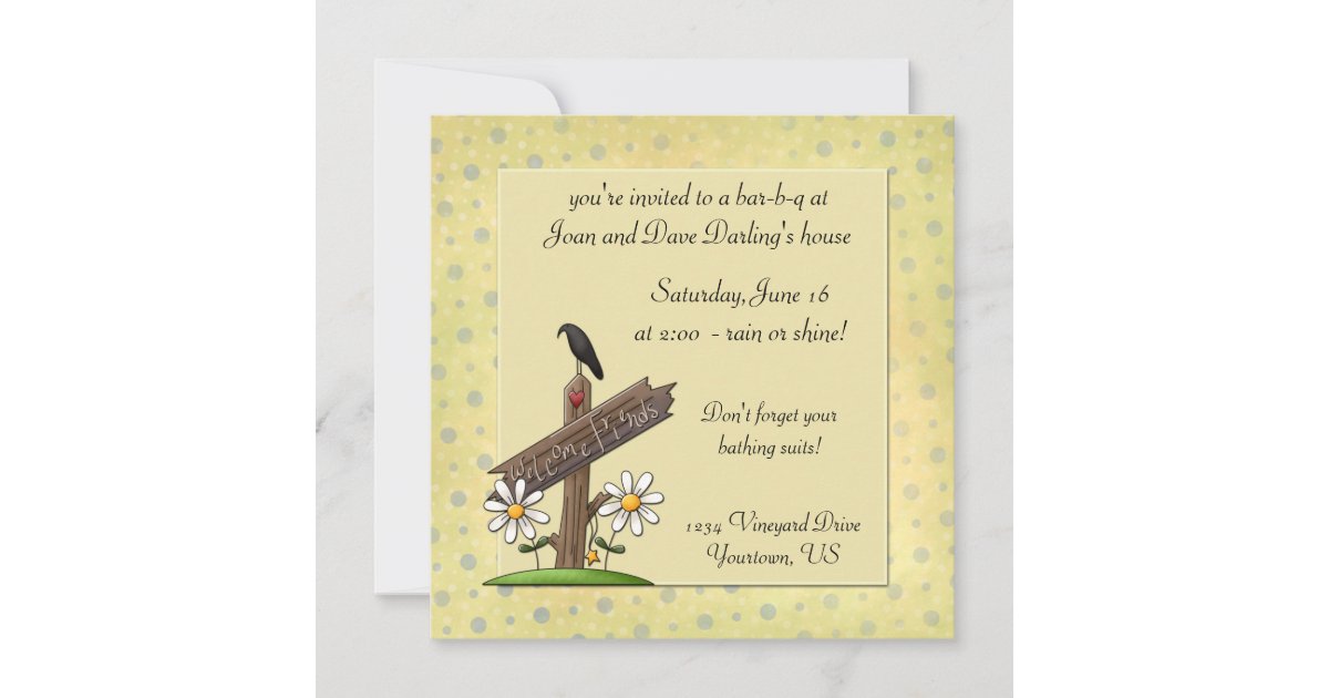 Welcome Friends Party Invitation | Zazzle