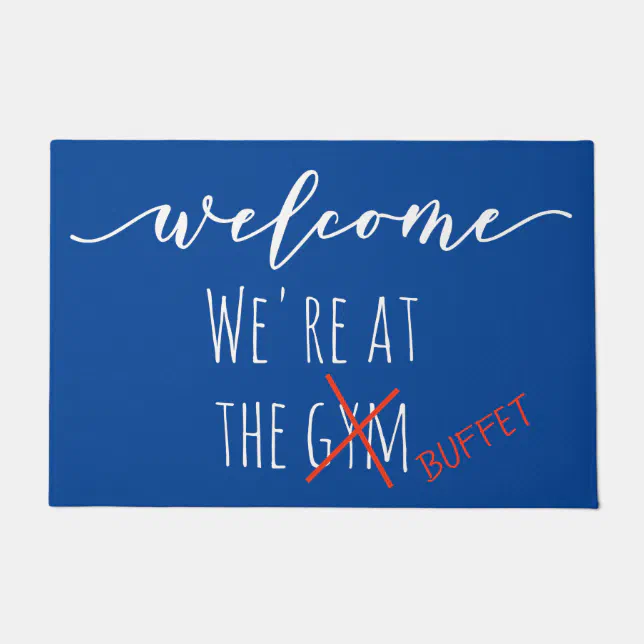 Welcome Funny We're at the Buffett Cruise Doormat | Zazzle