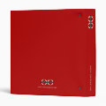 Welcome Guest Information Logo Red 3 Ring Binder | Zazzle