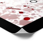 Welcome Halloween Wedding Poster Blood Splatter | Zazzle