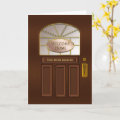 Welcome Home - Brown Entrance Door Card | Zazzle