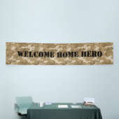 Welcome Home Camouflage Banner | Zazzle