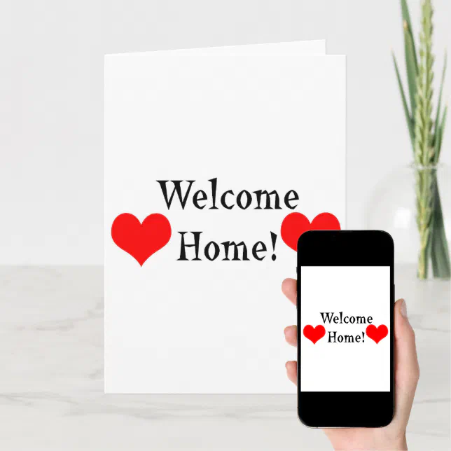 Welcome Home Card | Zazzle